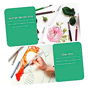 EXCEART 10pcs Travel Set Watercolor Paint Set Bulk Pencils Coloring Paint Pen Water Color Brush Oil Painting Set Flat Pen Writing Brush Water Brush Water Soluble Writing Pen Painting Brush