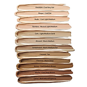 Mom's Secret 100% Natural Foundation, Organic, Vegan, Aloe Based, Natural Sun Protection, Gluten Free, Cruelty Free, Made in the USA, 1FL Oz. (Nude)