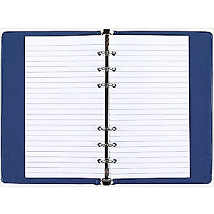 Mead 5" x 3" Memo Book, 6-Ring with Narrow Ruled Paper, Assorted Colors (46000)
