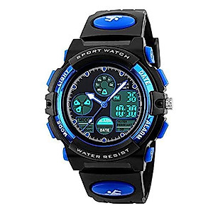 PASNEW Watch,Watches,LED Alarm Calendar Outdoors Watch,Sports Waterproof Watch,Watches with Luminous Dials