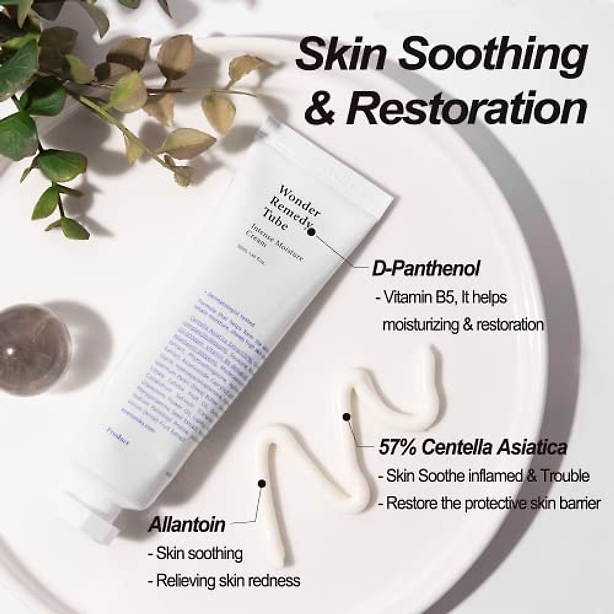 keenoniks Face Moisturizer - Wonder Remedy Intense Moisture Facial Ceramide Cream helps Repair Skin Barrier, Moisturizing for Dry, Sensitive Skin | Centella Asiatica Korean CICA Cream - 1.69 Fl Oz