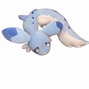 HuaHuoAye Chillet Plush Toy Doll Throw Pillow Giant Soft Cute Fluffy Suitable for Gifts (5 Feet Long), Large, Blue