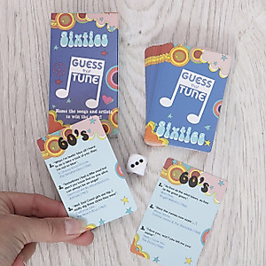 Boxer Gifts Sixties Guess That Tune Music Card Games for Adults and Families | Song Lyrics Game Night - Name The 60’s Song for Music Lovers & Sixties Trivia Themed Nostalgia Gift