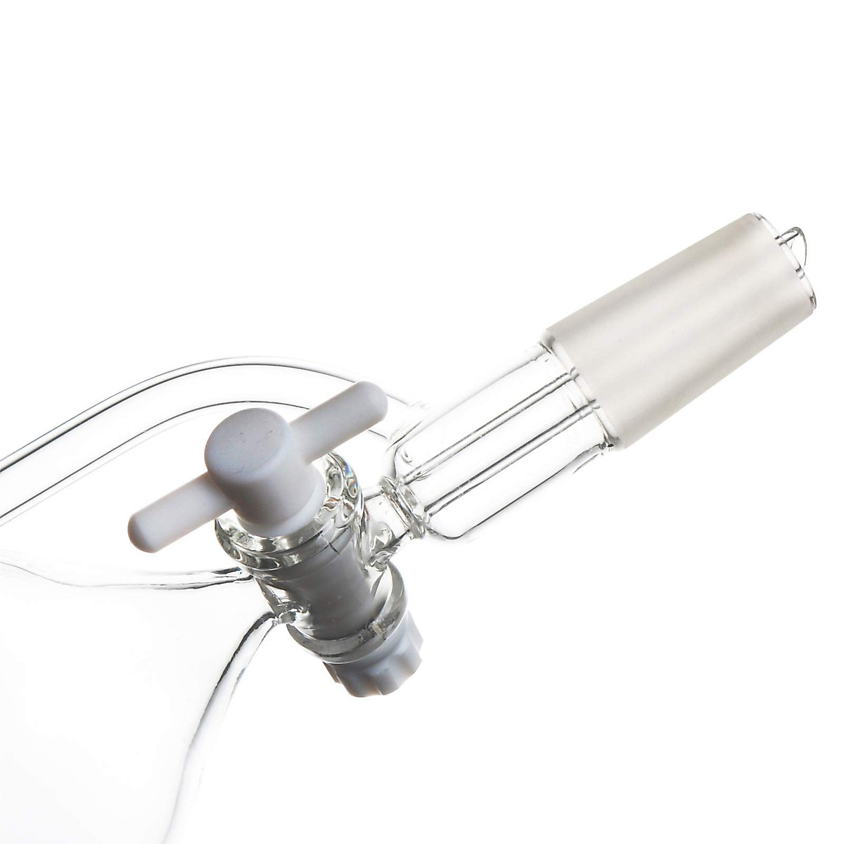 Autoark 500ml Pressure Equalizing Addition Funnel,Borosilicate Glass Dropping Funnel 24/40 Joint with PTFE Stopcock for Laboratory,AIS-005