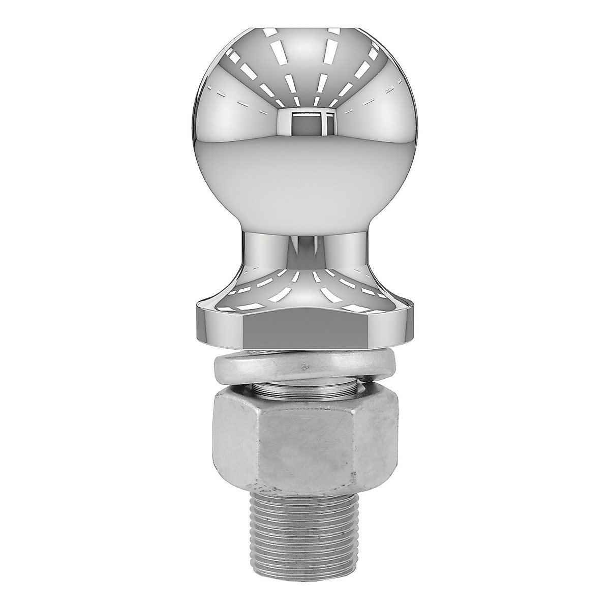 CURT 40038 Chrome Trailer Hitch Ball, 12,000 lbs, 2-Inch Diameter, 1 x 2-1/4-Inch Shank