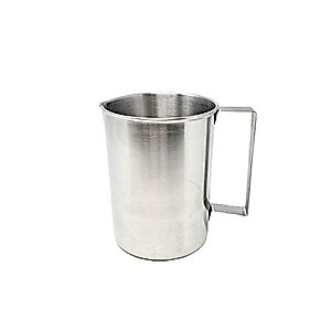 Edu-Labs Stainless Steel Lab Beakers, Griffin-Style (2000 mL)