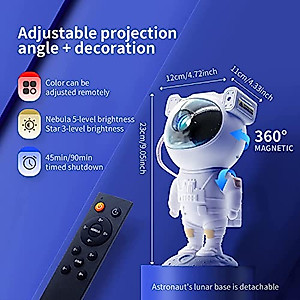 Astronaut Galaxy Star Projector Starry Night Light, Astronaut Light Projector with Nebula,Timer and Remote Control, Bedroom and Ceiling Projector, Best Gifts for Children and Adults