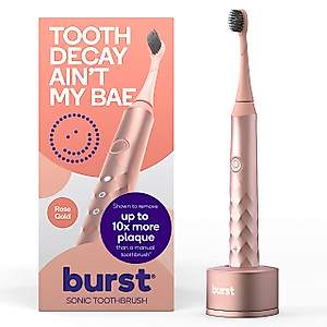 Burst Electric Toothbrush with Water Flosser Bundle, Rose Gold