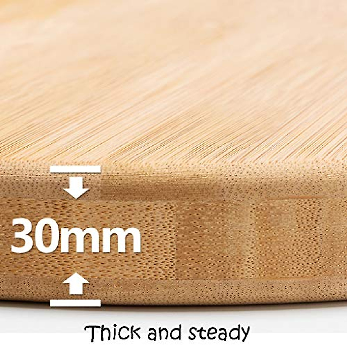 Solid Cutting Boards Cutting Board Non Slip & Non Stick Eco-Friendly Cutting Board Bamboo Chopping Board for Meat, Vegetables, Fruit&Cheese Cutting Board