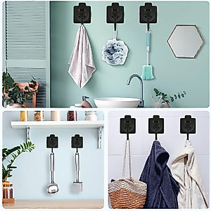 iRomic New Heavy Duty Vacuum Suction Cup Hook Organizer for Kitchen&Bathroom Accessories,Black.
