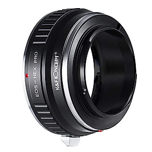 K&F Concept Lens Mount Adapter for Lens to Sony Alpha Nex E-Mount Camera Body with Matting Varnish Design,Compatible with Sony NEX-3, NEX-5, NEX-5N, NEX-7, NEX-7N, NEX-C3, NEX-F3
