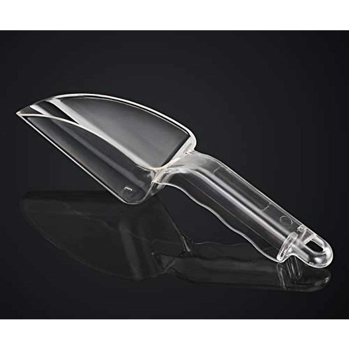New Star Foodservice 34387 Polycarbonate Plastic Utility Ice Scoop, Clear, 6-Ounce