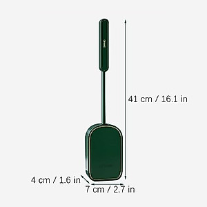 SAAKO Toilet Brush Silicone Toilet Bowl Brush and Holder with Plastic Handle Brush Toilet Cleaner Bathroom Cleaning Supplies