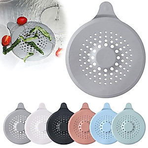 Drain Hair Catcher,Silicone Drain Protector,Bathroom Kitchen Sink Drain Strainer,Hair Catcher Shower Drain Covers Protector,Silicone Hair Strainer for Bathtub, Bathroom,Easy to Install and Clean