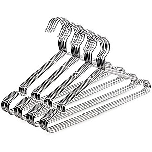 TIMMY Wire Hangers 40 Pack Stainless Steel Strong Metal Coat Hanger Clothes 16.5 Inch