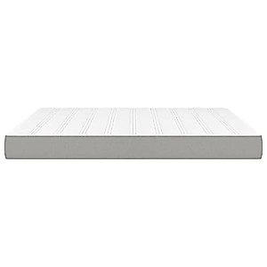 vidaXL Pocket Spring Bed Mattress Light Gray 59.8"x79.9"x7.9" Queen Fabric