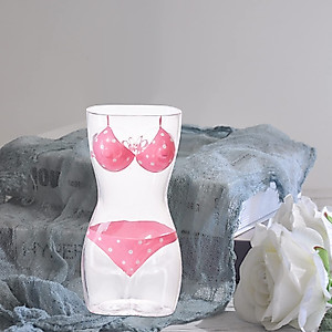 Cocktail Shot Glass, Transparent Funny Wine Glass, Body Shape Beverage Cups,Sexy Body Wine Glasses Drinking Glasses, Glassware Bar Decoration Cup, for Bars Birthday Party Decor(Pink 60ml)