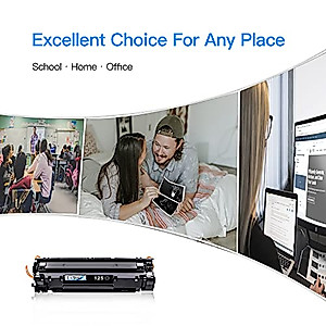 LxTek Compatible Toner Cartridge Replacement for Canon 125 CRG-125 3484B001 to use with ImageClass LBP6000 ImageClass LBP6030w ImageClass MF3010 Laser Printer (Black,4 Pack-HighYield)