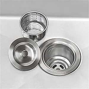 Ruvati Drop-in Topmount Laundry Utility Sink 25 x 22 x 12 inch Deep 16 Gauge Stainless Steel - RVU6010