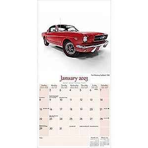 Classic Car Calendar 2023 - American Classic Cars 2023 Calendar by Avonside