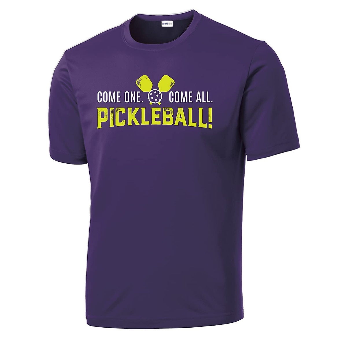 Dinkers & Bangers - Come One. Come All. Pickleball! - Men's Performance T-Shirt - Purple - L