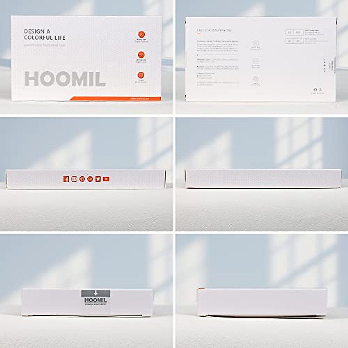 HOOMIL Case for iPhone 14 Pro Max, Anti-Yellowing Hard Back Soft Bumper Shockproof - Crystal Clear