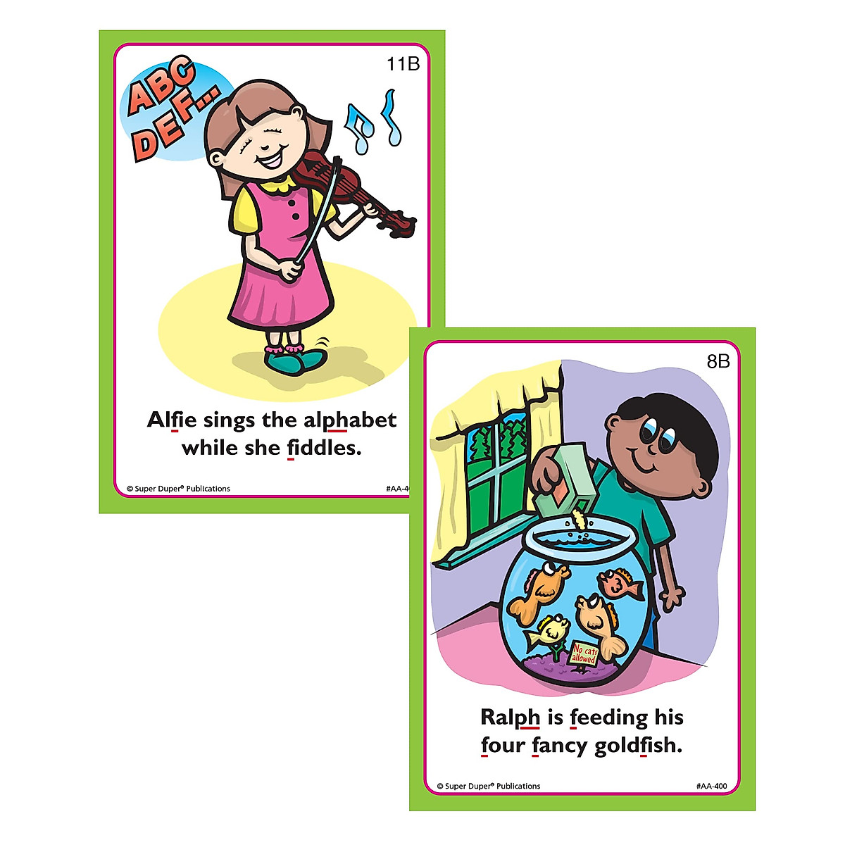 Super Duper Publications | Say and Do® Action Articulation F Sounds Fun Deck | Vocabulary and Language Development Flash Cards | Educational Learning Materials for Children