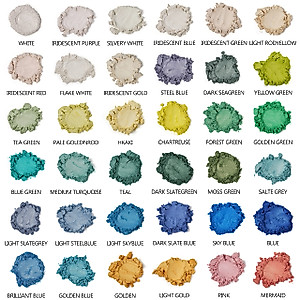 Smalltongue Mica Powder for Epoxy Resin, 72 Colors, 0.35 oz(10g) Bottles Mica Glitter Powder, Mica Pigment Powder for Lip Gloss, Soap Making, Bath Bomb, Art Crafts, Resin Dye, Nails