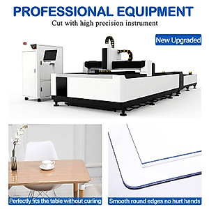 32X48 Inch Crystal Clear Table Protector PVC Vinyl Tablecloths Furniture Kitchen Dining Tabletop Coffee End Side Table Cover Wipeable Clear Plastic Tablecloth Thick Protective Desk Pad Mat Rectangle