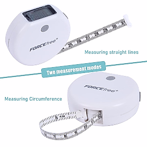 Body Tape Measure for Weight Loss,Forcefree+ Digital Body Measuring Tape with App,Smart Body Measurement Tracker with App,60inch,LCD Display,Easily Read