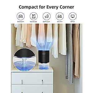 Dehumidifiers for Home, 25oz Dehumidifier Small Dehumidifiers for Room 285sq.ft with Auto-off, Ultra-Quiet Energy Saving Mini Dehumidifiers for Bedroom Bathroom Closet Desktop Office RV