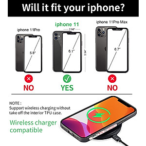 HOGGU Compatible for iPhone 11 Wallet Case, Magnetic Detachable Case Wallet with RFID Blocking Card Holder, Hand Strap, Flip Folio PU Leather Cover Case with Floral Flower Design for Women(Gray)