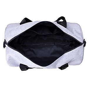 Jadyn 19” Barrel Womens Duffel/Gym/Weekender Bag (Heather Gray)