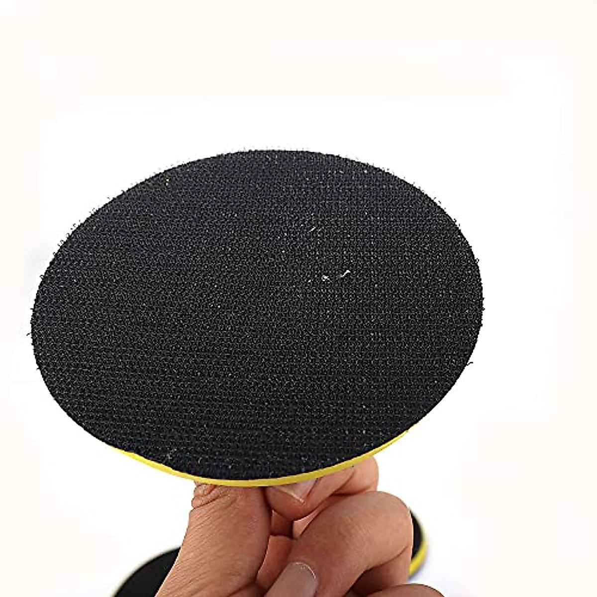 SI FANG 2 Pack 4 Inch Hook and Loop Backing Pads with M10 Thread Drill Adapter, Sanding Discs Polishing Pad Rubber Backing Plates for Angle Grinder, Drill Buffer Polisher Attachment (12000RPM)