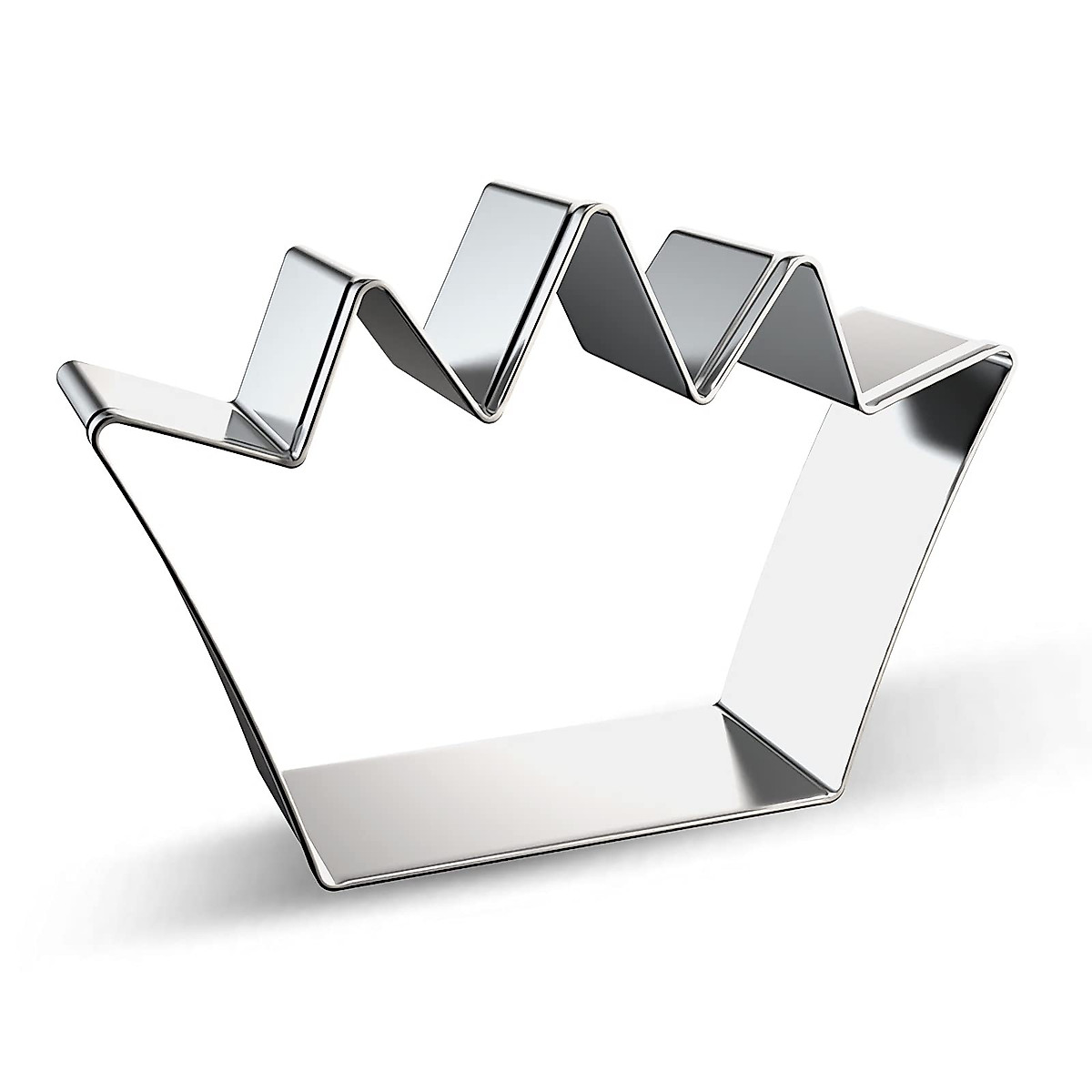 Crown Cookie Cutters Shapes Set of 7 - Stainless Steel Metal King Crown, Queen Crown, Prince Crown, Princess Crown, Diamond, Iris Cookie Cutter Biscuit Fondant Mold for Birthday Wedding Valentine Day