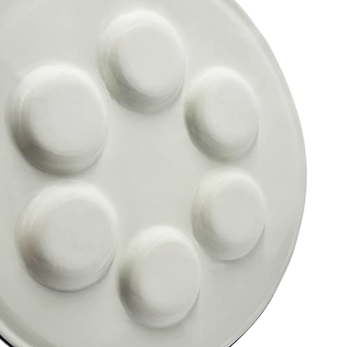 The Dreidel Company Gorgeous Ceramic Passover Seder Plate Renaissance Design Passover Plate, 12" Inch Diameter - Blue Renaissance Design