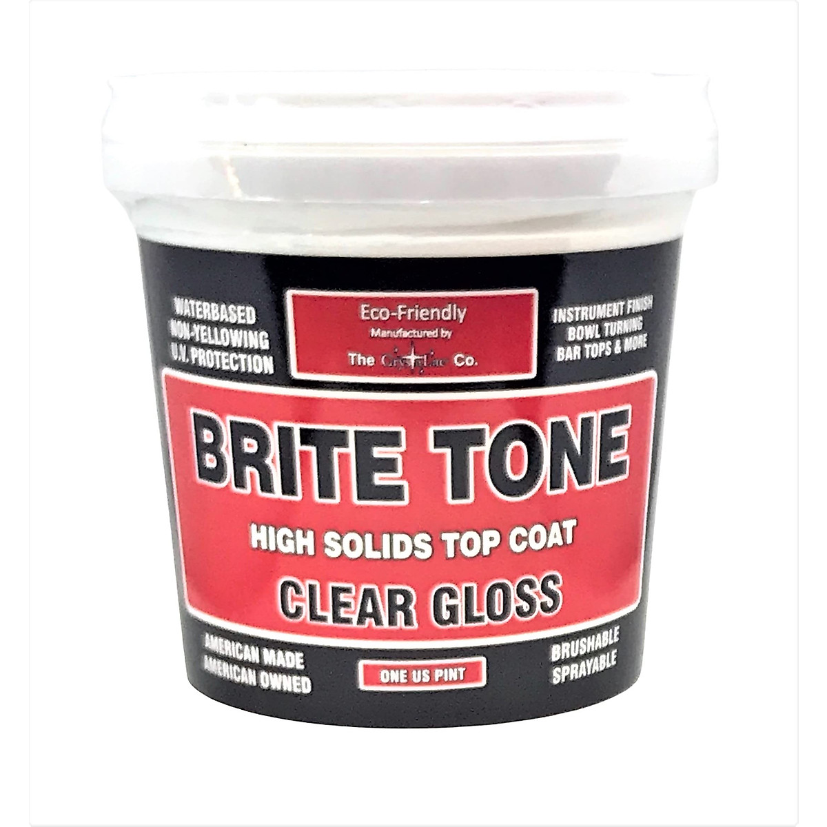 CrystaLac Brite Tone High Solids Polyurethane Instrument Finish 16 oz Pint (Clear Gloss)