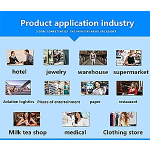 80MM POS Thermal Receipt Printer - USB Serial Ethernet Port POS Thermal Receipt Printer Compatible 80mm Thermal Paper Rolls - 250mm/sec High-Speed Printing with ESC/POS Print Commands (Black)