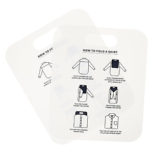 VICASKY 2pcs Shirt Folding Board Cupboard Paperplates Apparel Pants Hangers Sweatshirt Folder Cardboard Shirt Form Convenient Clothes Stacking Board Shirt Packing Liner Board Folding Table