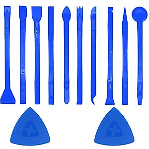 SYJINHUASY 12 Pieces Carbon Fiber Plastic Scraper Scratch Free Plastic Scraper Multi-Purpose Scraper Non-Scratch Pen-Shaped Cleaning Tool Easy for Cleaning Small and Narrow Space