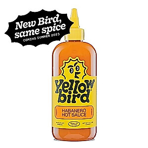 Yellowbird Classic Habanero Hot Sauce 19.6 oz. Tabletop Size (Medium Hot | 1 Bottle | Made in Texas)