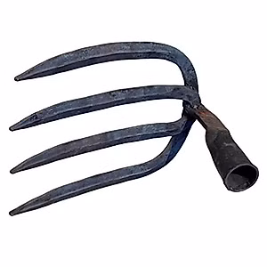 Cabilock Steel Head Garden Rake Head Without Handle Garden Hard Rake Head Only for Farm Gardening M