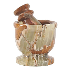 Radicaln Marble Mortar and Pestle Set Green Onyx Size 2.5" Handmade Portable Mortar and Pestle | Marble Spice Crusher Mortar and Pestle. Small Mortar and Pestle