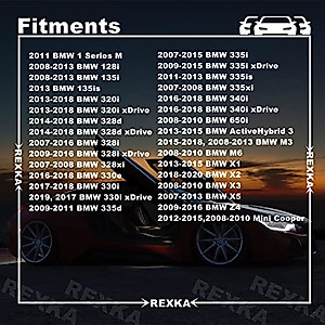 Rexka 50 pcs M4.8-1.61 x 16mm Hex Head Sems Screws for BMW Wheel Arch Trim Underfloor Coating Rear Trim Cover Underhood Shield 07147129160 E46 E60 E63 E66 E70 E82 E83 E90 07-14-7-129-160