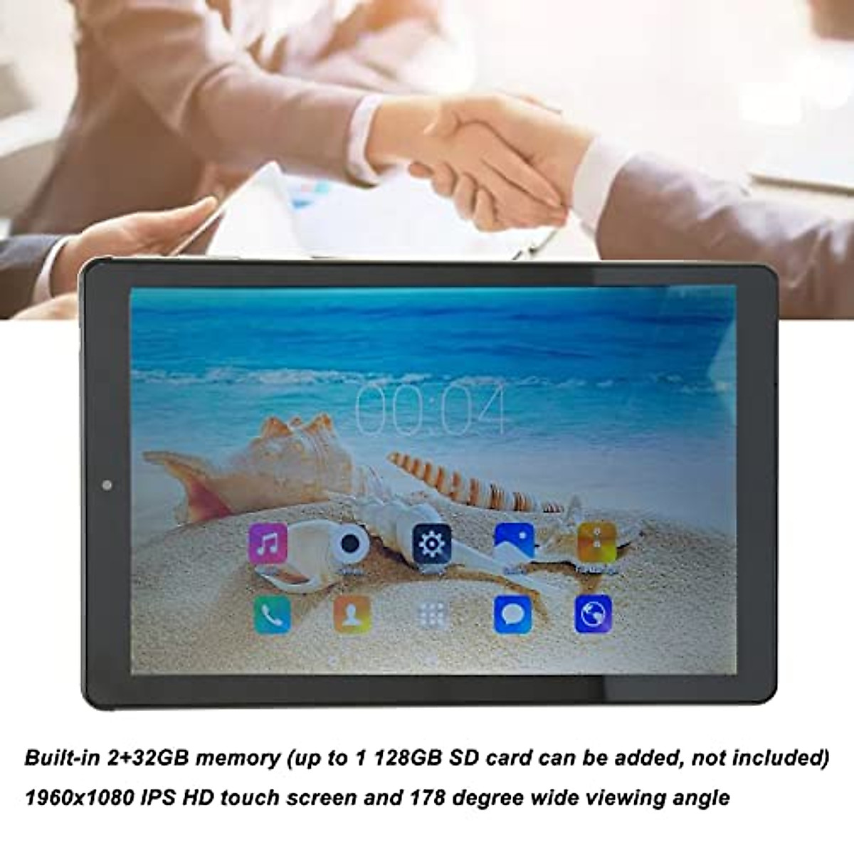 10in Tablet for, 2GB RAM 32GB ROM 2MP and 5MP Dual Camera 5G Dual Frequency WiFi 4000mAh Tablet PC Support BT, GPS, Storage Expansion