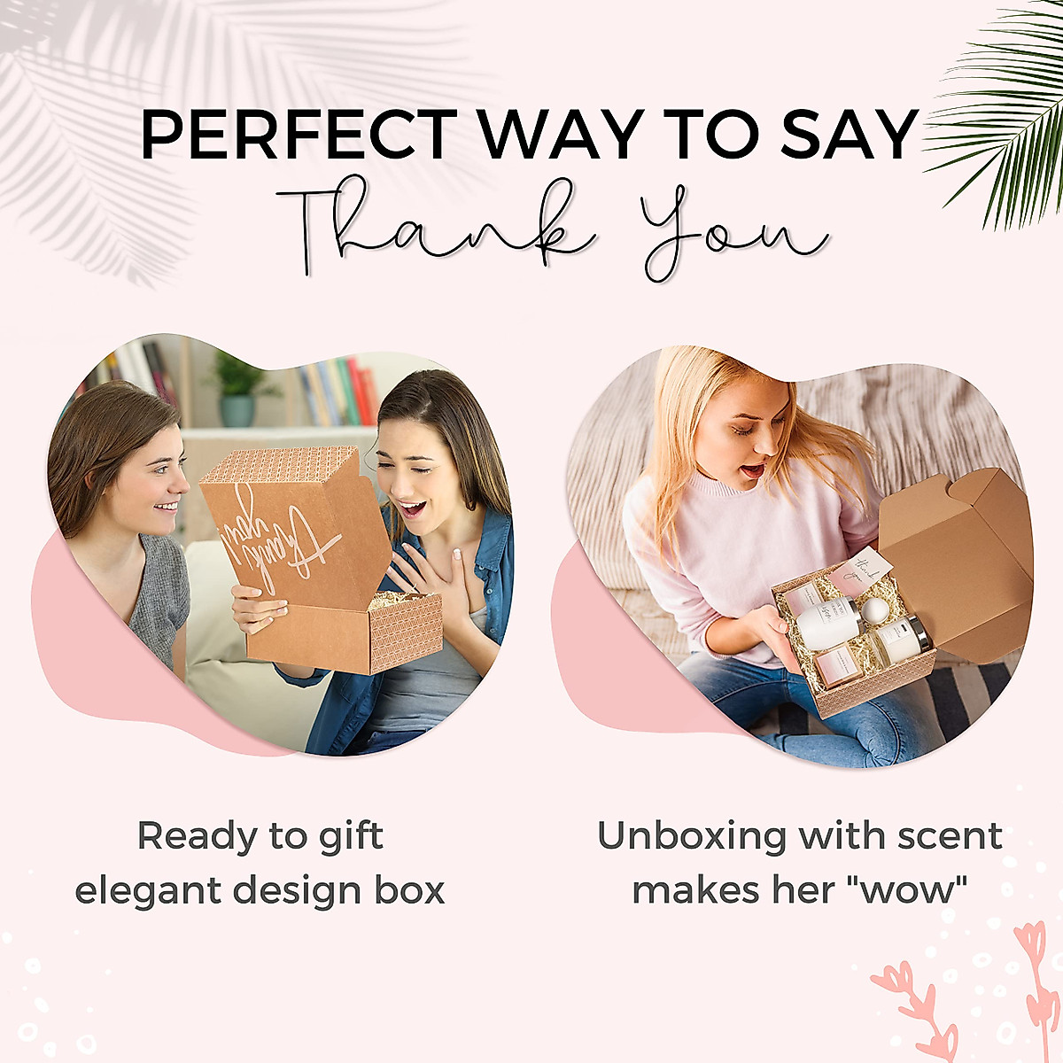 Thank You Gift Box for Women - Send Gratitude With a Unique Spa Experience Gift Box - Best Appreciation Gift Boxes for Coworker Boss Employee Hostess Secretary Teacher Nurse and Volunteer