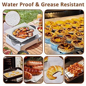 100PCS Deli Paper Sheets 12×12", Unbleached White Wax Paper Sheets for Food Basket Liners, Precut Parchment Paper Baking Sheets for Cookies, Grease Resistant Sandwich Wrappering Paper by Neyimqr