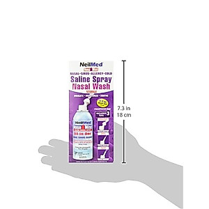 NeilMed NasaMist All in One Multi Purpose Saline Spray, 6.3 Fl Oz