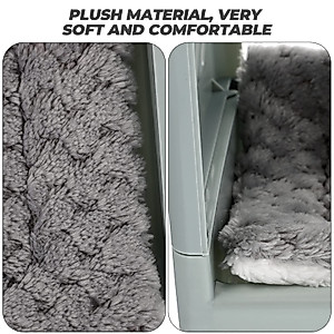 POPETPOP 1 Set Hamster Bed Hamster Hideouts Sleeping Bed Double-Layer Bunny Bed Double-Layer Chinchilla Bed Detachable Chinchilla Beds Cage Bunny Beds Hamster Accessory Detachable Bunny Bed