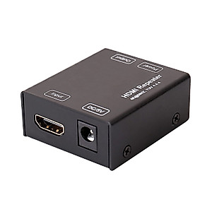 DTECH 4K2K HDMI 2.0 Signal Amplifier Booster Repeater 4K 60Hz YUV 444 18Gbps HDCP 2.2 CEC 3D 1080P Extender Boost up to 164 Feet Compatible with PS4 VR TV Box Blu-ray Player HDTV Monitor Projector